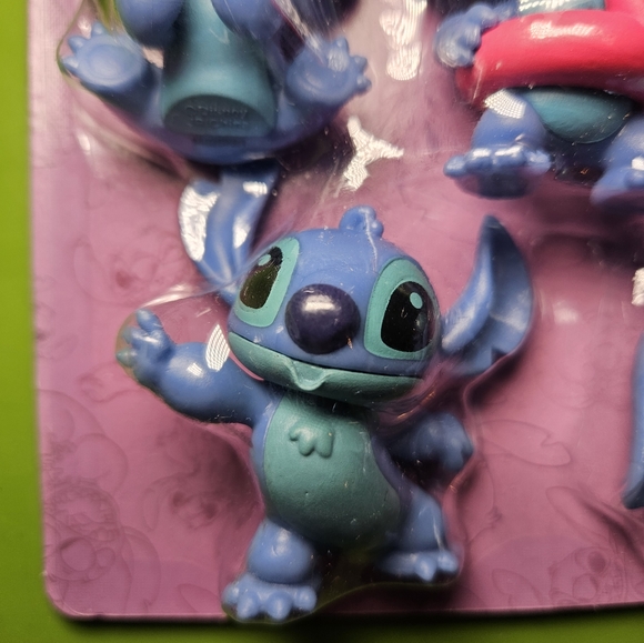 Disney | Other | New Disney Stitch Mini Figures 5 Pack Green Frog Micro ...